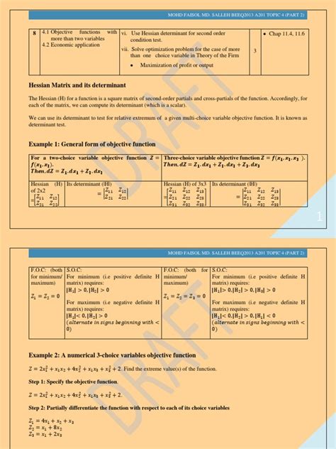 Topic 4 Part2 Pdf Mathematical Optimization Maxima And Minima