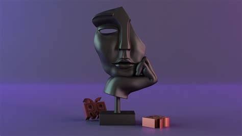 Parametric Female Face Sculpture 3d Model 3d Printable Cgtrader