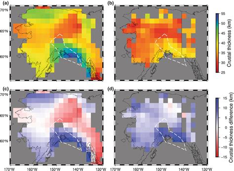 Comparison Of Moho Depths A Our Moho Depth Results Corrected Using Download Scientific