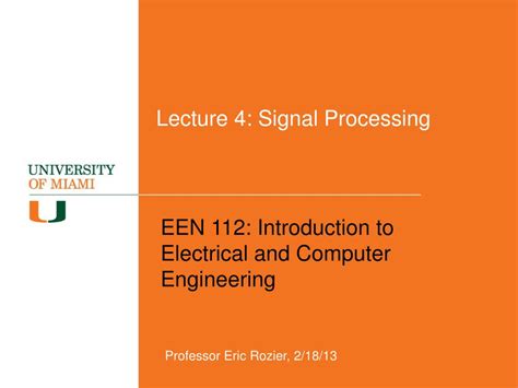 PPT Lecture Signal Processing PowerPoint Presentation Free