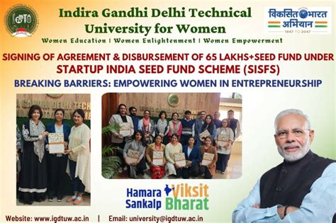 Igdtuw Disbursed 65 Lakh To Women Led Startups Under Startup India