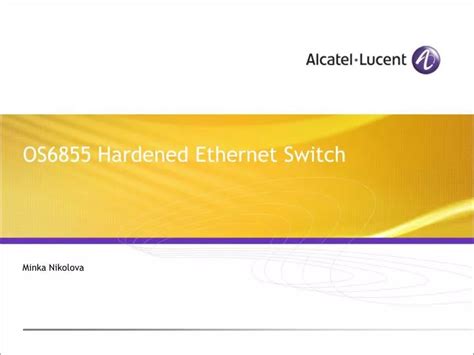 PPT OS Hardened Ethernet Switch PowerPoint Presentation Free Download ID