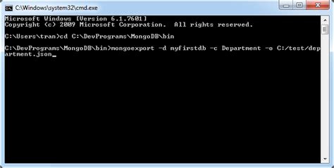 Importing And Exporting Mongodb Database