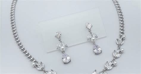 Silver Pearl Necklace Set Juliana May Glam Couture