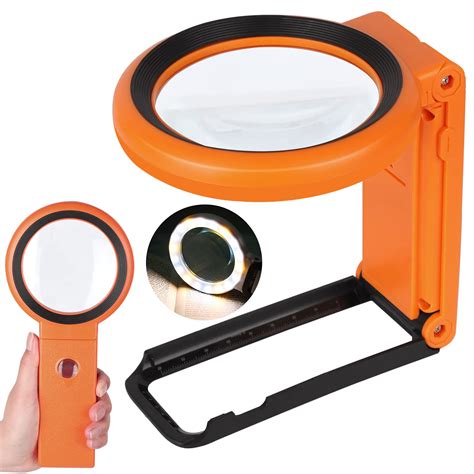 Mua 30x 40x Magnifying Glass With Light And Stand Foldable Handheld