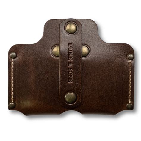 Pager Holder Precom P2 Handmade Leather Pager Holder Firebrigade