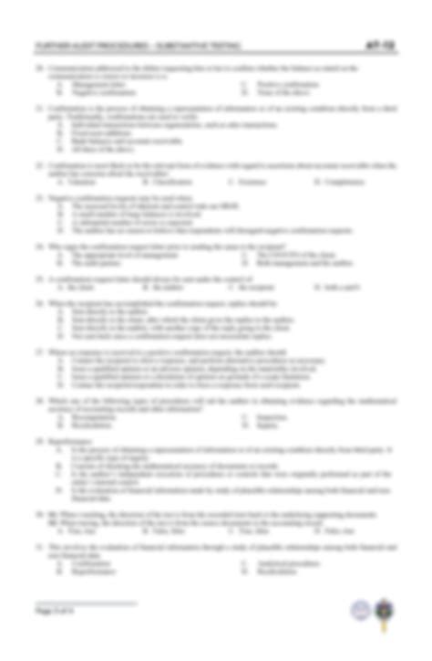 Solution At 12 Further Audit Procedures Substantive Testing Studypool