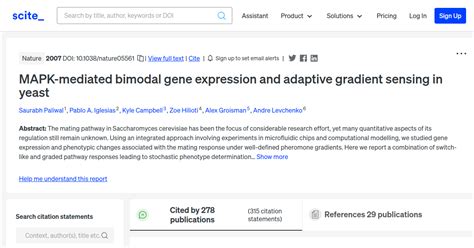 Mapk Mediated Bimodal Gene Expression And Adaptive Gradient Sensing In Yeast