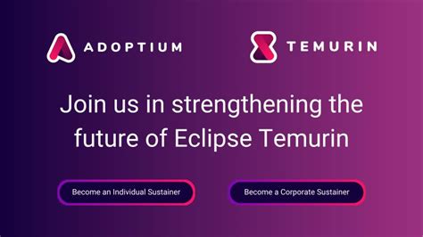Eclipsetemurin Opensource Java Jdk Adoptium Temurinsustainer Eclipse Foundation