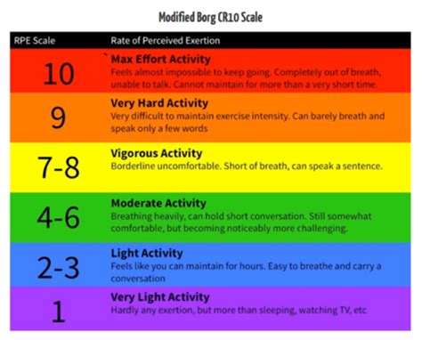 Perceived Exertion Scale