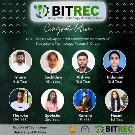 Committee Members Of Biosystems Technology Research Circle Ishara Sampath