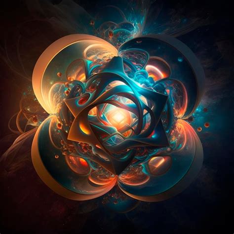 Premium Ai Image Entangled Realms An Abstract Representation Of A Quantum Field