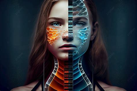 추상 인간의 얼굴 유전자 연구 그림과 유전 연구 그림 사진 배경 및 무료 다운로드를위한 그림 Pngtree