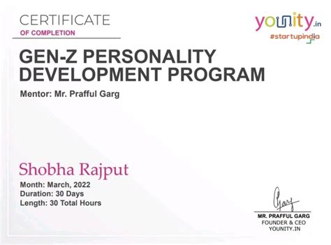 Shobha Rajput On Linkedin Development Tech Younity Younitycommunity Certificateofcompletion