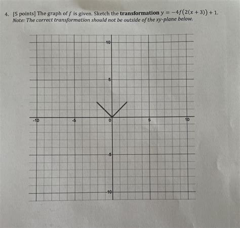 Solved 4 5 Points The Graph Off Is Given Sketch The