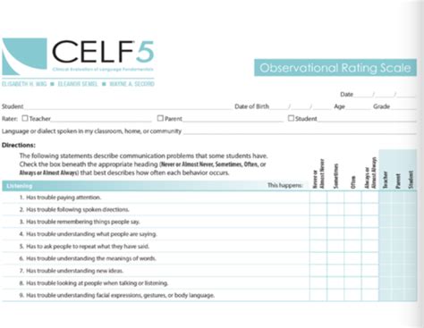 COMPS CELF Subtests Flashcards Quizlet