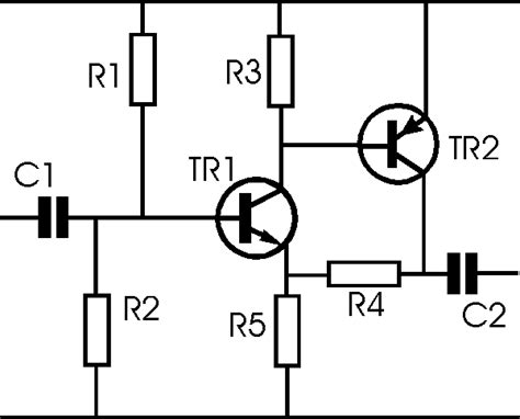 Two Transistor Amplifier Circuit With Feedback Transistors Amplifier Wireless Battery Charger