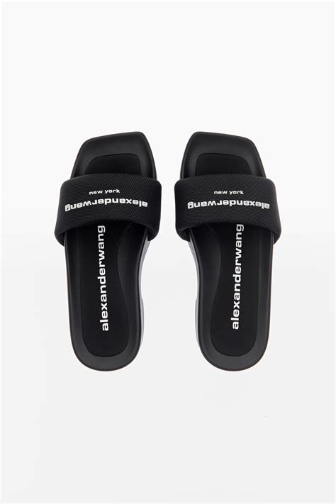 Alexander Wang Aw Platform Slide In Nylon Alexanderwang Reversible