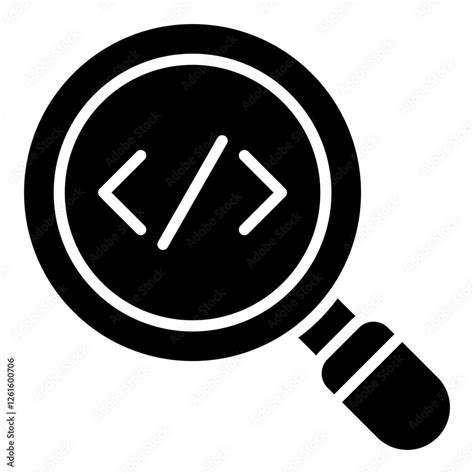 Code Review Icon Vector Illustration Symbol Of Programming