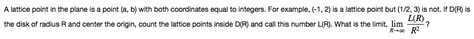 A Lattice Point In The Plane Is Point A B With Both Coordinates Equal