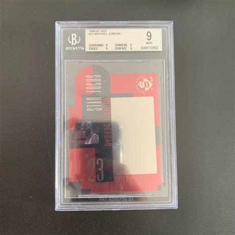 Jual Kartu Basket 96 97 Ud3 Michael Jordan Star Focus Bgs 9 Kab