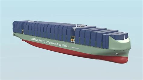 Riviera News Content Hub Smm Cssc Unveils Design For Record Setting 27 500 Teu Box Ship