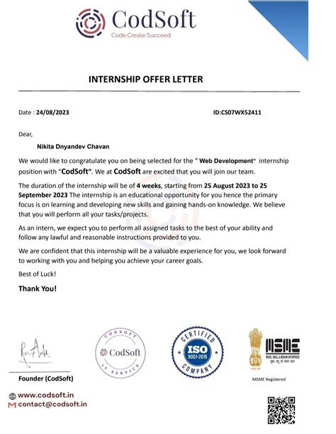 Nikita Chavan On Linkedin Codsoft Codsoft Codesoft Webdevelopment Internship