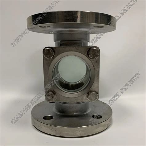 Water Flow Indicator Double Windows Flat Type Sight Glass Double Window Sight Glass And Sight
