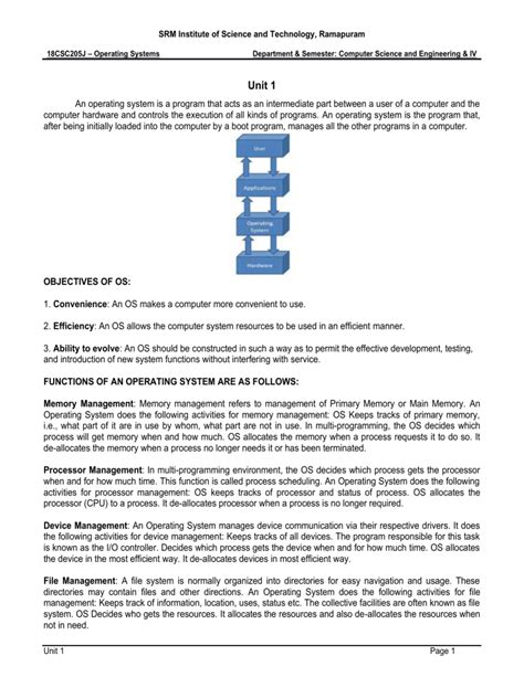 Os Unit 1 Notes