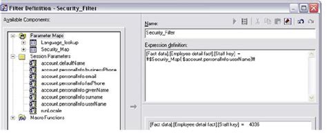 Kishores Cognos Class Room Implement Row Level Security In Fm