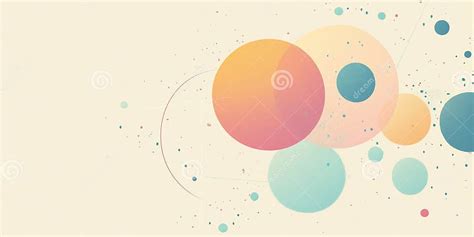 Abstract Background Showing Connections With Circles And Particles