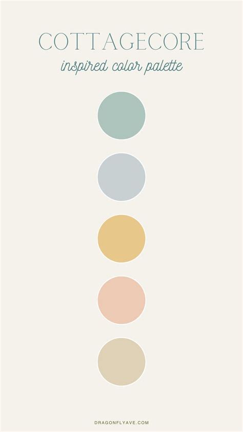 5 Beautiful Cottagecore Inspired Color Palettes Dragonfly Ave Cozy