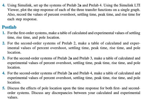 Solved Need Post Lab Questions 2 3 And 4 With Tables And