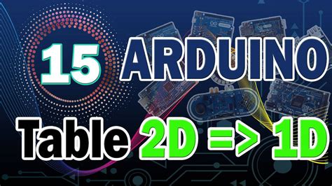 Arduino 15 Comment Convertir Un Tableau 2d En 1d Cours And Projets