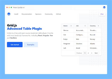 20 Useful Javascript Data Table Libraries Bashooka