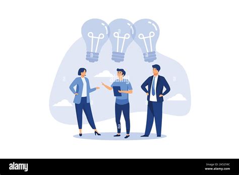 Sharing Business Ideas Collaboration Meeting Sharing Knowledge Teamwork Or People Thinking