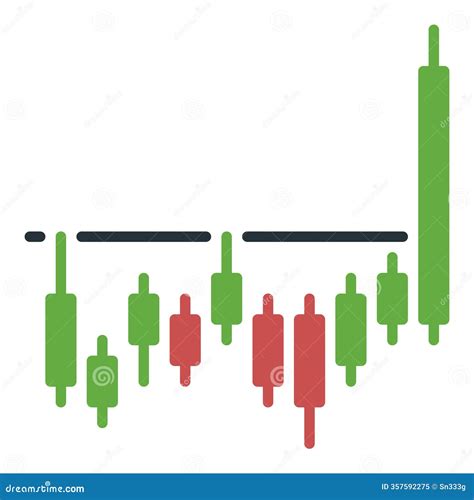 Range Breakout Vector Candlestick Chart Icon Or Symbol 357592275