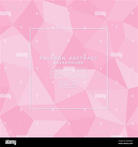 Polygon Abstract Background Modern Art Design Color Pink Style With Space For Text Vector