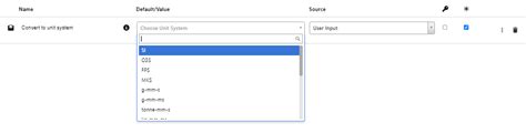 Conver To Unit System Input — D3view Workflows Documentation Documentation