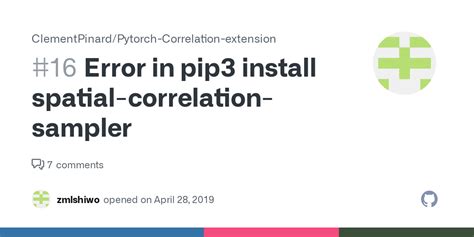 Error In Pip3 Install Spatial Correlation Sampler · Issue 16