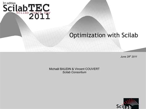 Scilab Optimization Workshop Ppt