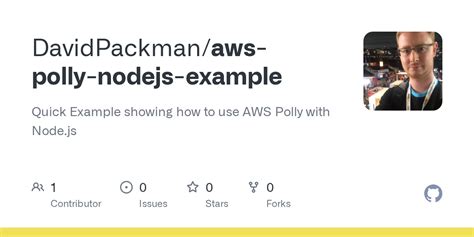 Github Davidpackmanaws Polly Nodejs Example Quick Example Showing