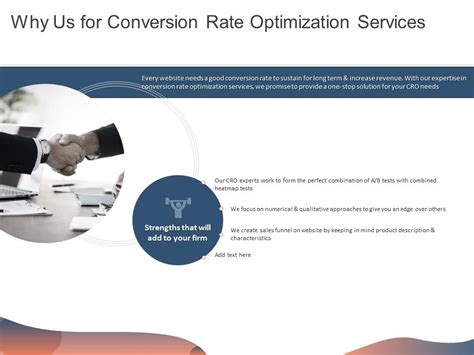 Why Us For Conversion Rate Optimization Services Ppt Powerpoint