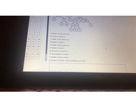 Solved Given The Following Tree Structure Determine The