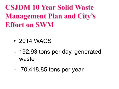 City Solid Waste Management Best Practices Ppt