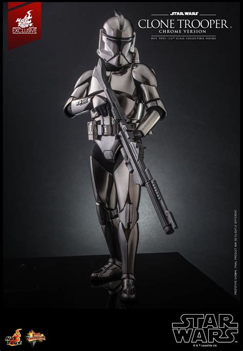 Hot Toys Reveals New Star Wars Figures Clone Trooper Chrome And Death Trooper Black Chrome