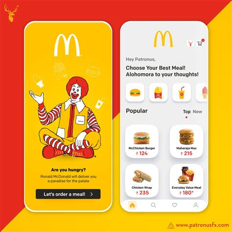 Mcdonalds App Ui Concept App Design Inspiration App Interface