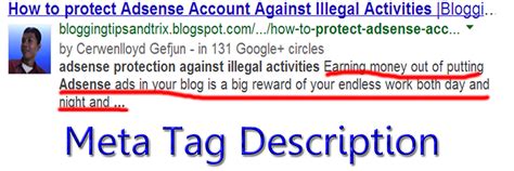 how to add meta tag description in blogger blogging tips and tricks