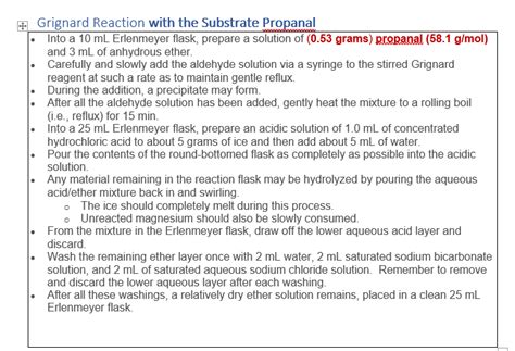 Solved Into A 10 Ml Erlenmeyer Flask Prepare A Solution