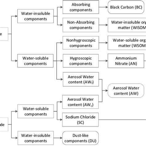 Flowchart Of The Aerosol Component Classification Inversion Algorithm